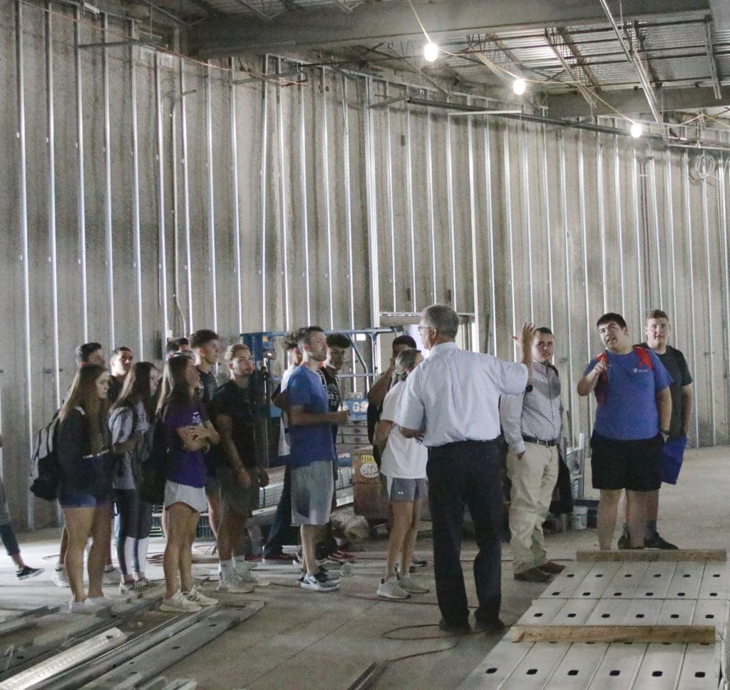 The Senior Leadership class tours the Eagle Event Center - Your ...