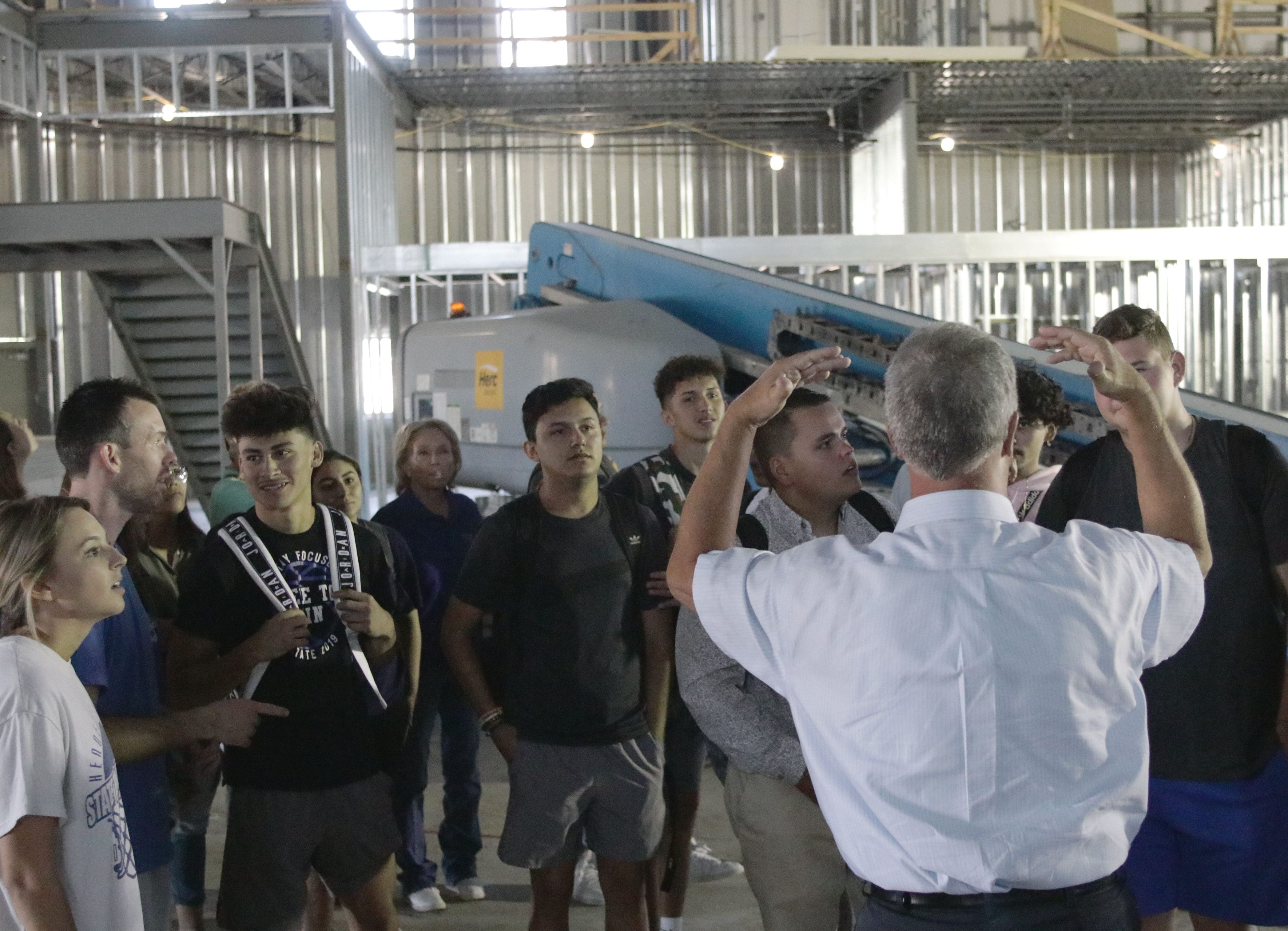 The Senior Leadership class tours the Eagle Event Center - Your ...